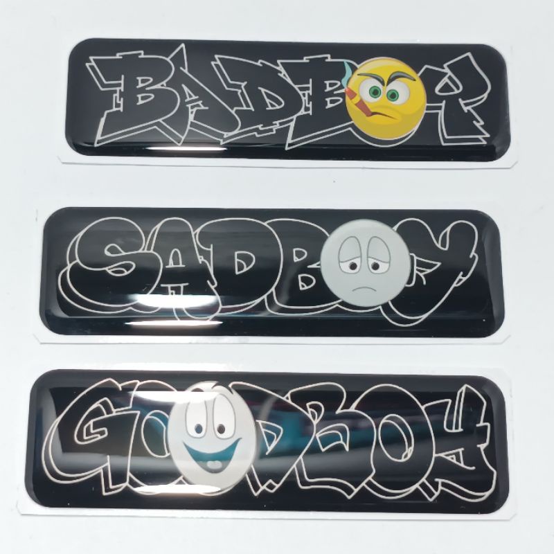 COOL sticker EMOJI Emblem sticker embossed flexible resin | Shopee Malaysia