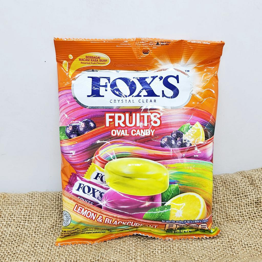 FOX's Crystal Clear Oval Candy (125g / Halal) Berries, Fruits, Fruity Mints 水果风味硬糖 Gula Gula ...