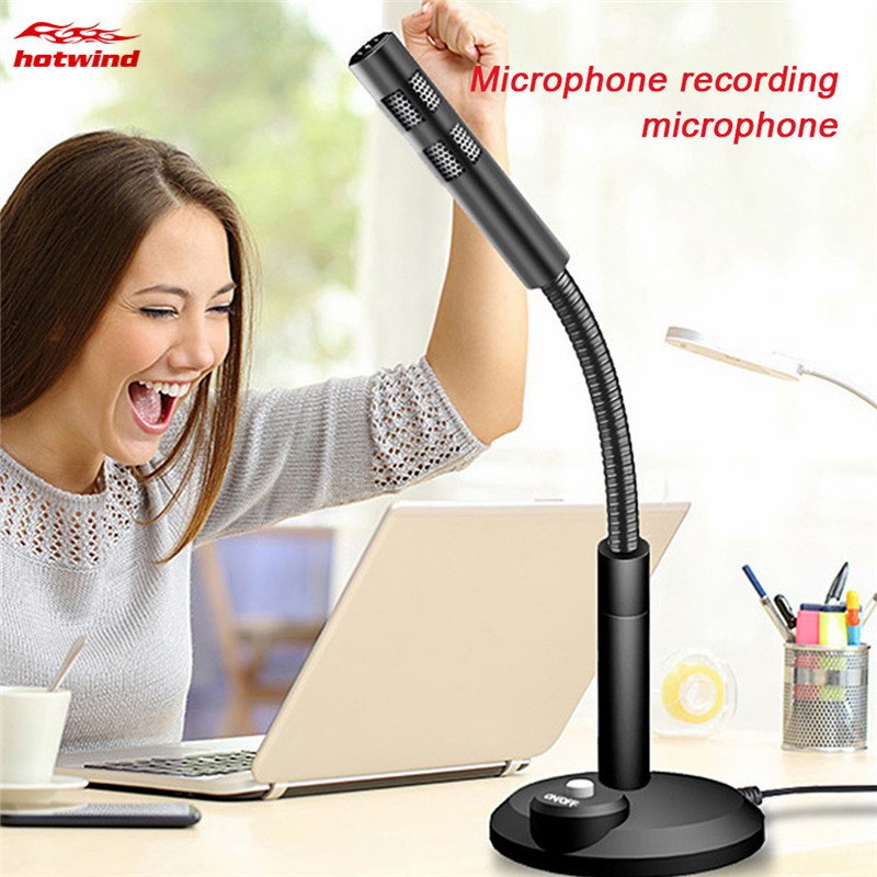 HW USB Desktop Microphone Mini Notebook Computer 3.5mm Microphone ...
