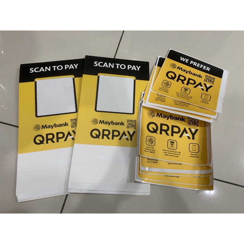 [fobs76-ReadyStock-InstantShip] Touch & Go Boost QrPay Stand Standee ...