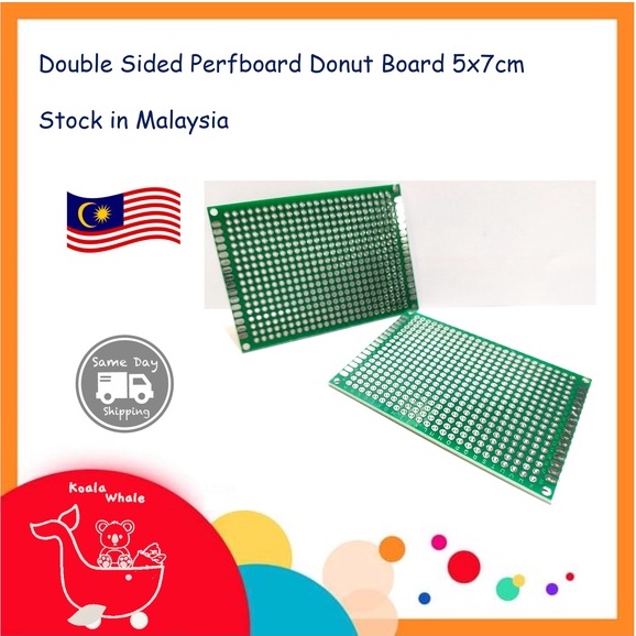 Double Sided Perfboard Donut Board 5x7cm 5x7 5*7 PCB Veroboard ...