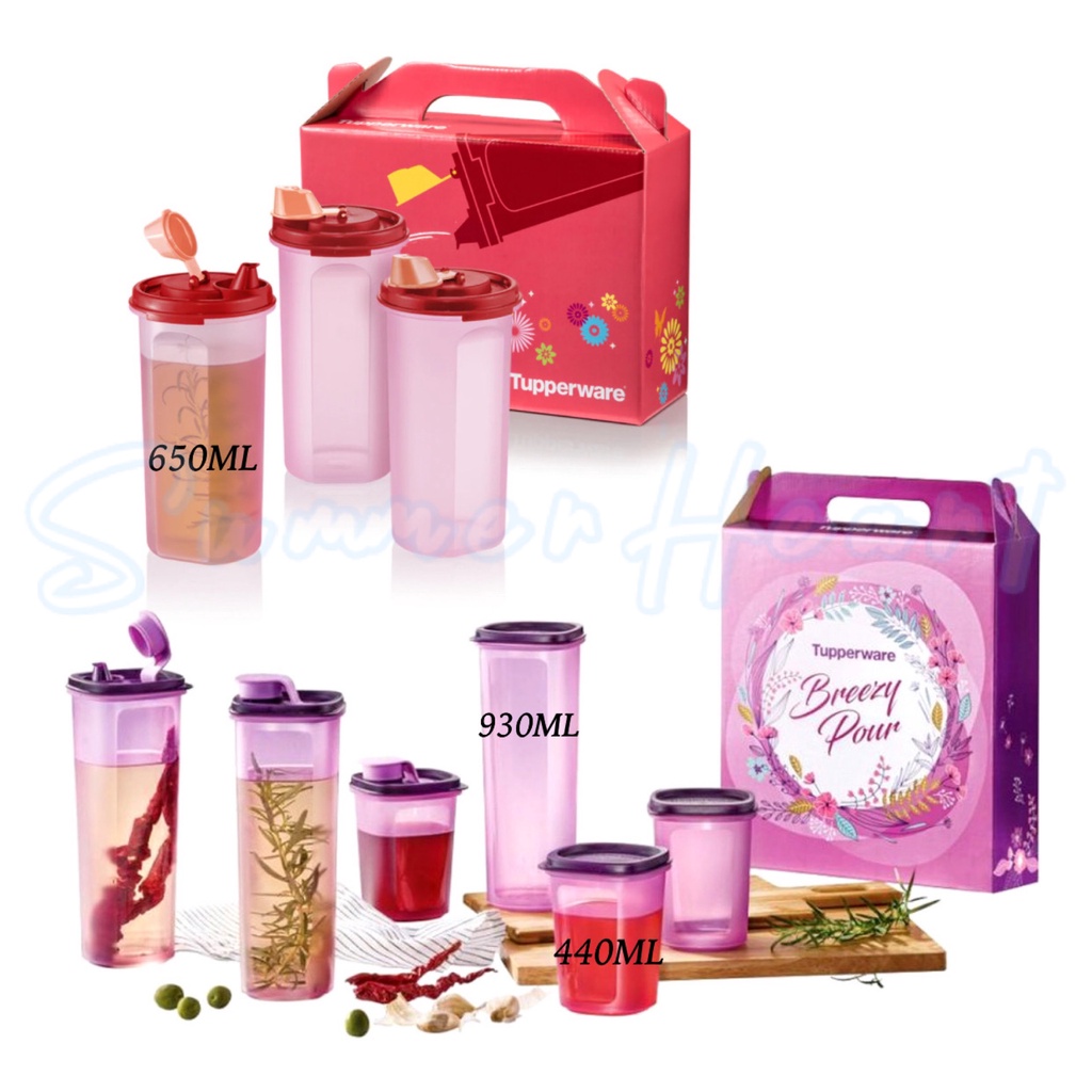 Tupperware Stor N Pour / Breezy Pour ( 440ml / 930ml / 650ml ) | Shopee Malaysia
