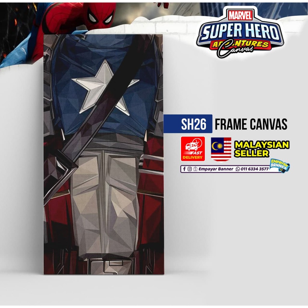 FRAME DECO BILIK : Canvas Marvel (superhero) FRAME CANVAS SUPERHERO ...