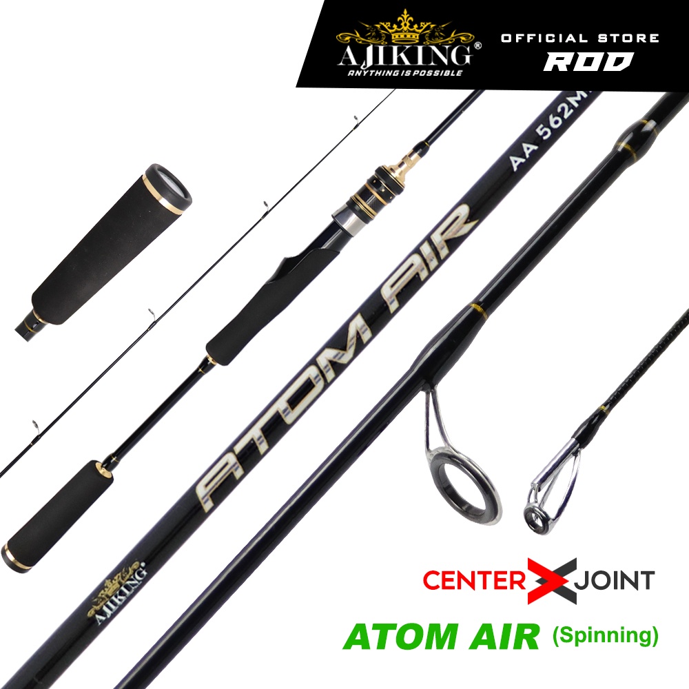 Ajiking Atom Air 5’6ft-7’0ft Spinning Fishing Rod Max Load 4-6kg | Shopee Malaysia