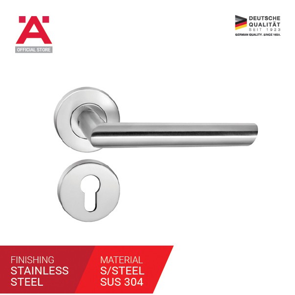 Hafele Lever Handle On Rose [MLHP 9205] In Stainless Steel Finishing ...