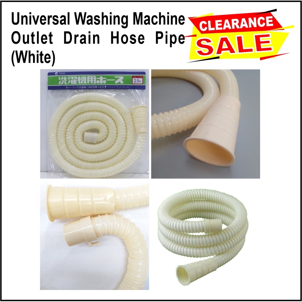 Universal Washing Machine Outlet Drain Hose Pipe White | Shopee Malaysia