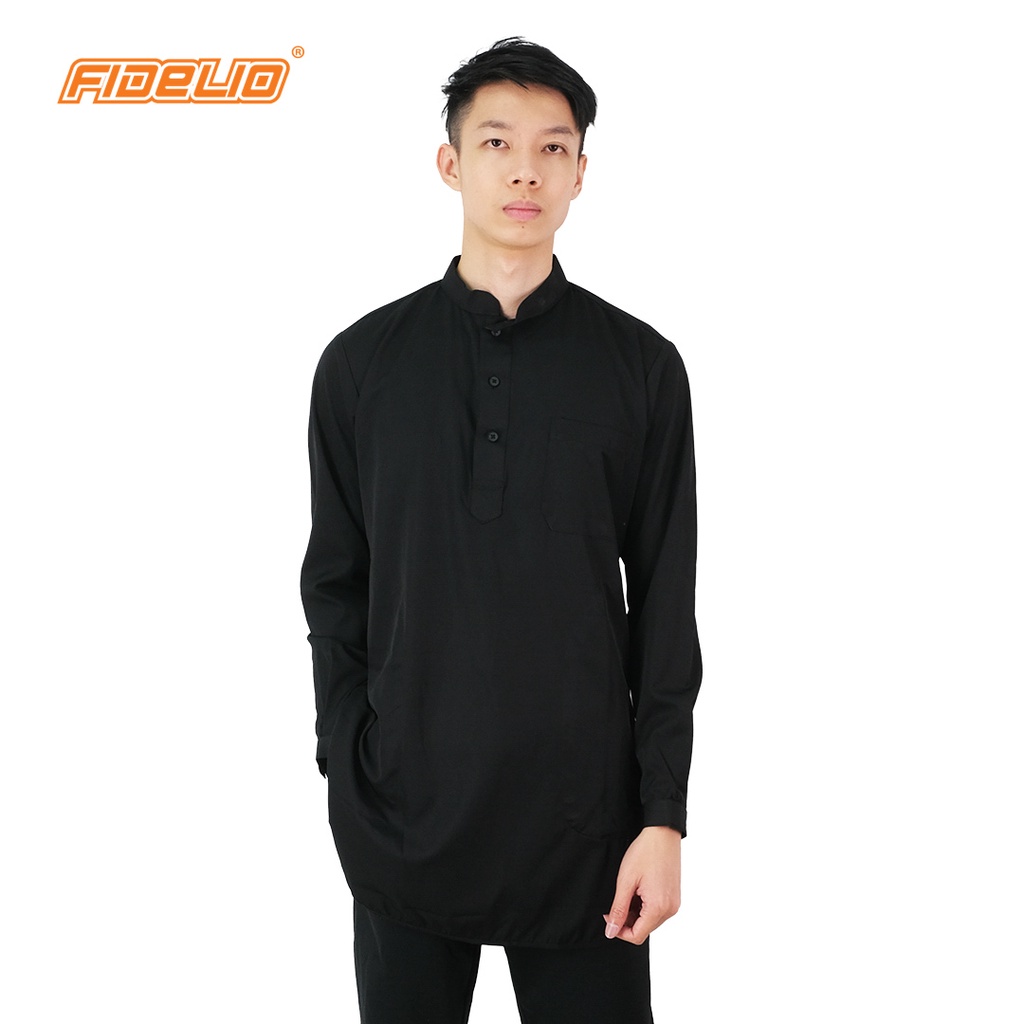 JASPAR Slim Fit Kurta (Black) | Baju Kurta Moden Lelaki | Shopee Malaysia