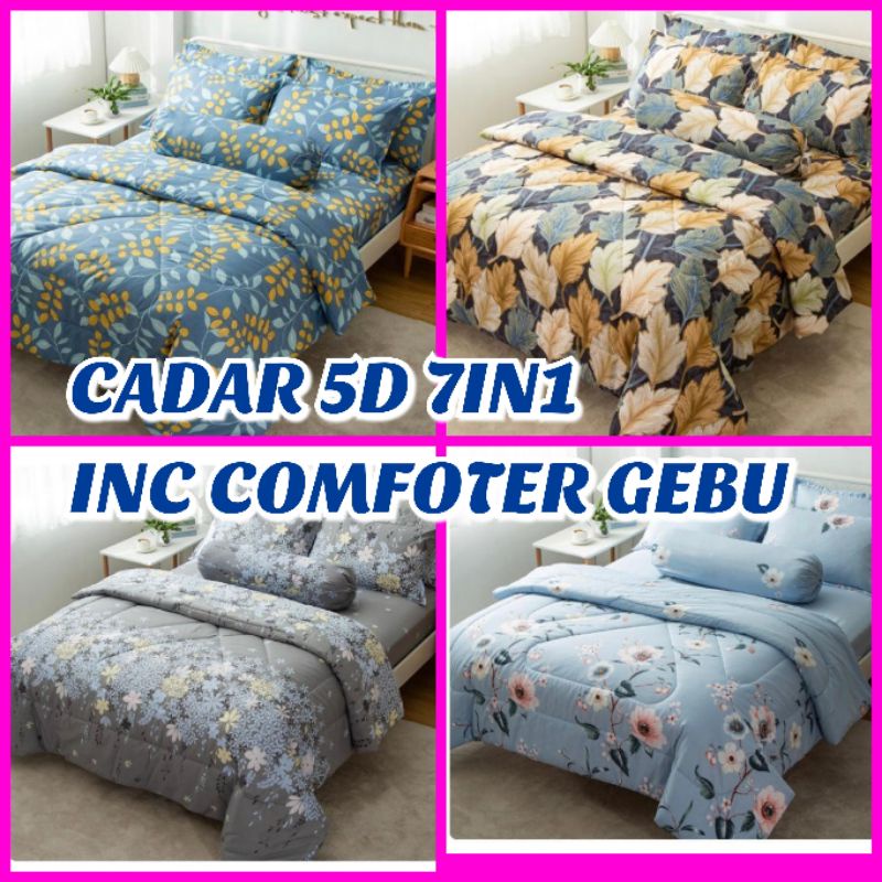 🔥CADAR WITH COMFOTER COTTON 7 IN 1 / BEDSHEED 🔥 READY DTOCK MALAYSIA ...