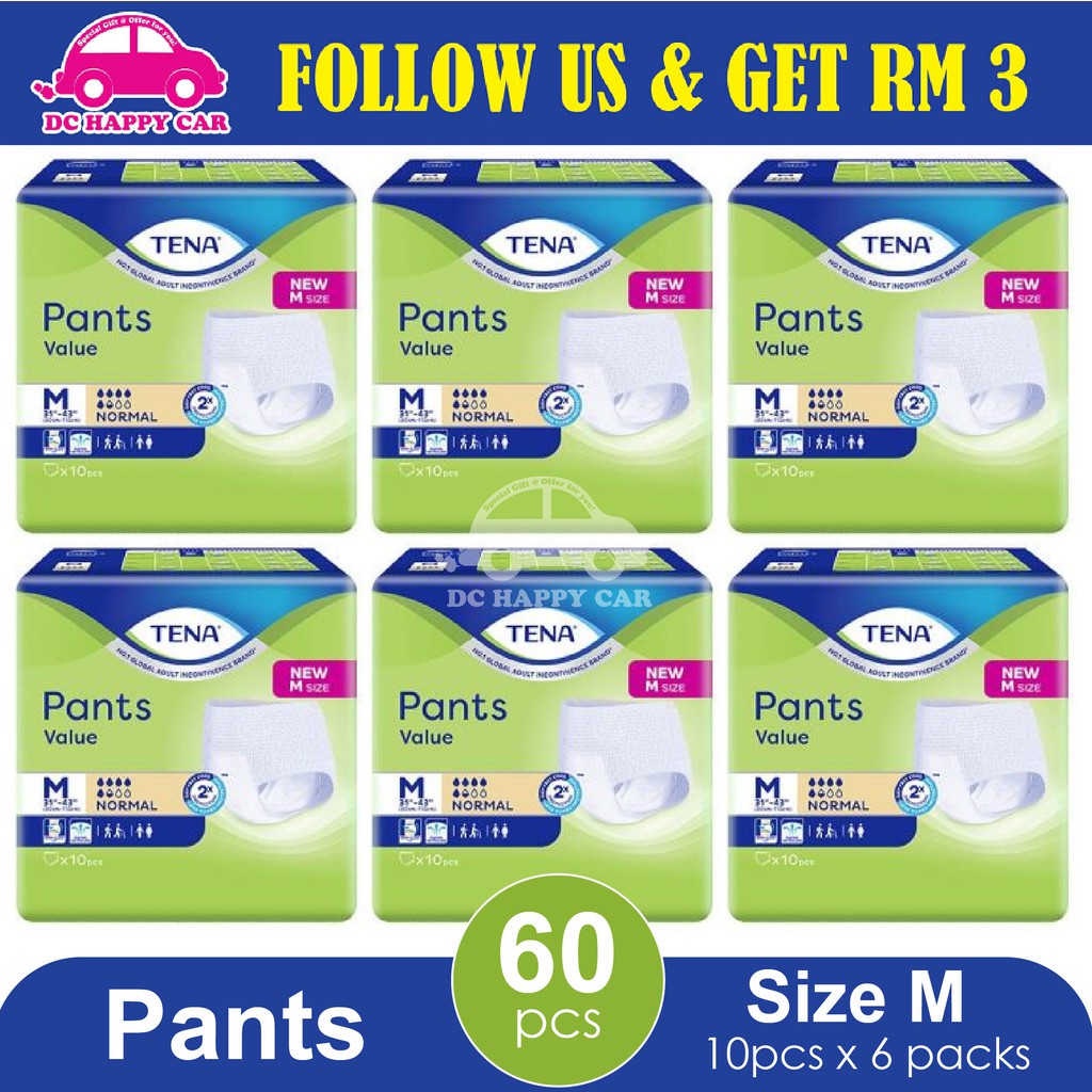 Tena Pants Value Adult Diapers M - 6 Packs | Shopee Malaysia