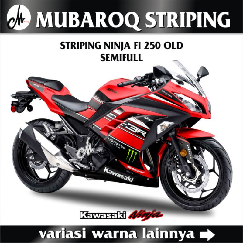 Striping NINJA 250FI OLD/DECAL STICKER LISS BODY KAWASAKI NINJA 250 FI ...