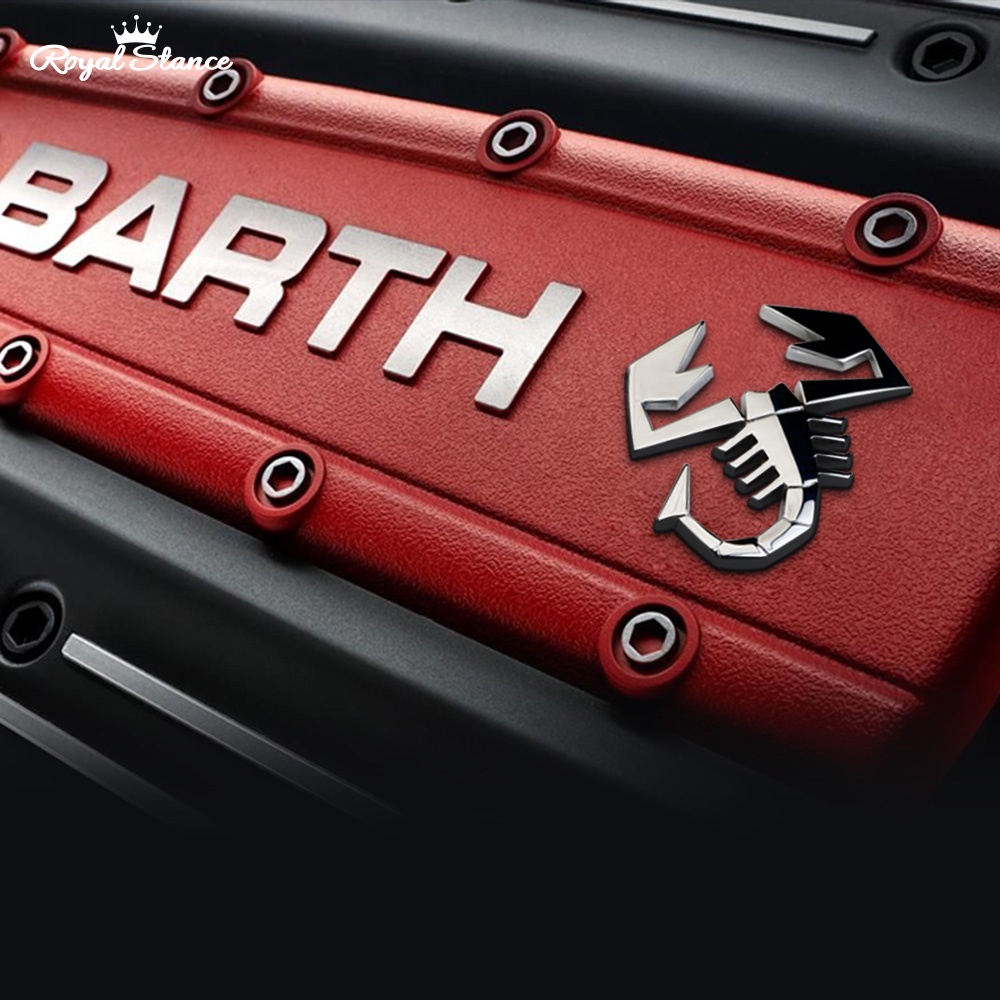 Royal Stance 3D Metal Abarth Scorpion Logo Car Side Sticker Tail Badge ...