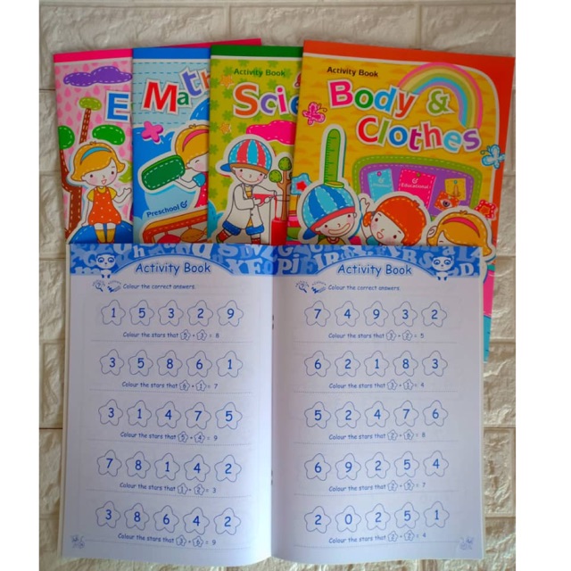 Activity Book preschool Educational 0165 | Shopee Malaysia