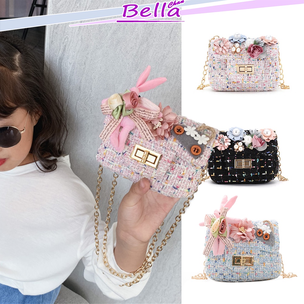 ANN Kids Girls Bags Baby Girl Cotton Linen Small Square Mini Handbag ...