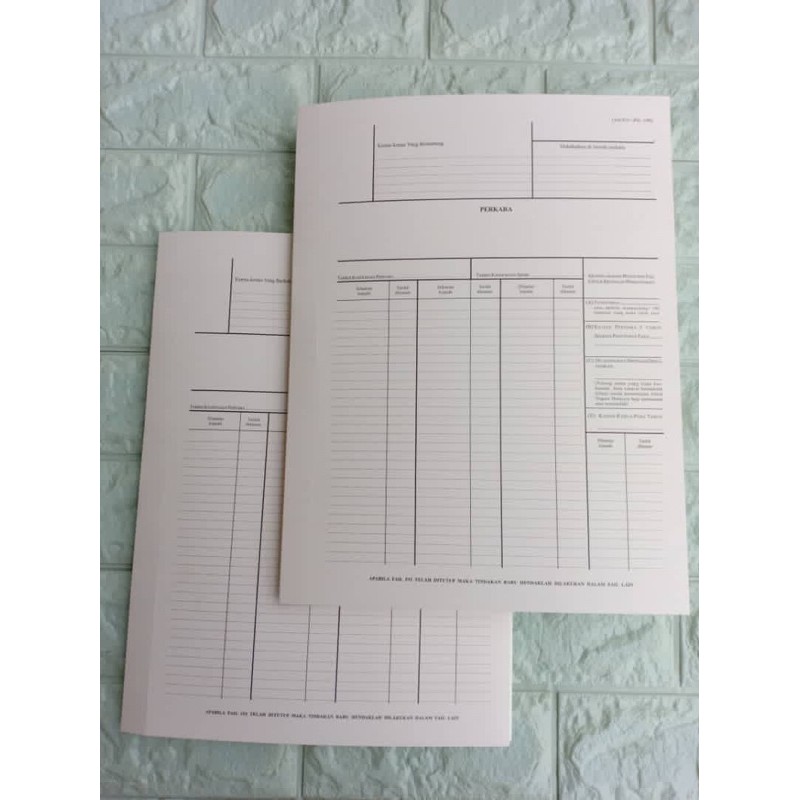 Stok Sedai Fail Kertas Putih /Fail Kad Kertas Putih /White Paper File ...