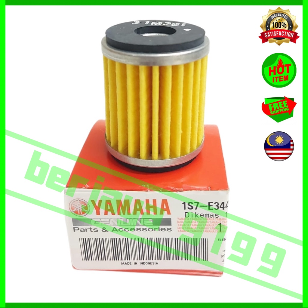 100% Original Yamaha LC135 LC 135 LC Oil Filter Penapis Minyak Hitam ...