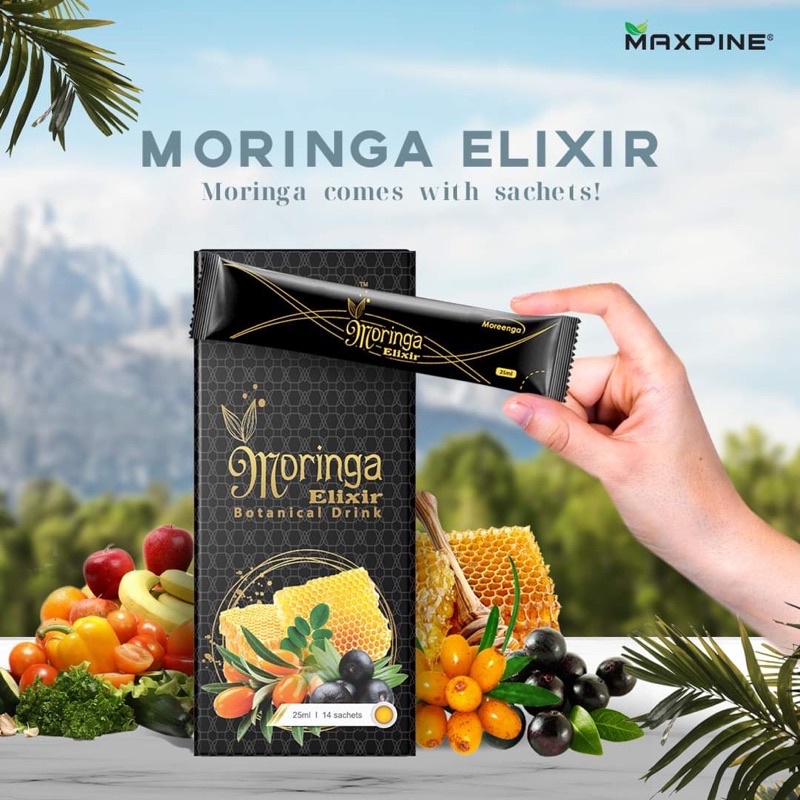 Moringa Elixir 25ml x 14 sachets (New packaging Exp Date Dec 2023 ...