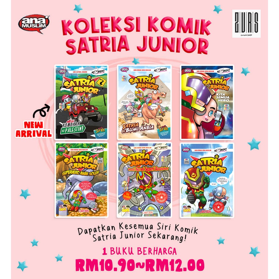 Koleksi Lengkap Komik Satria Junior - Komik Kanak-kanak Ana Muslim ...
