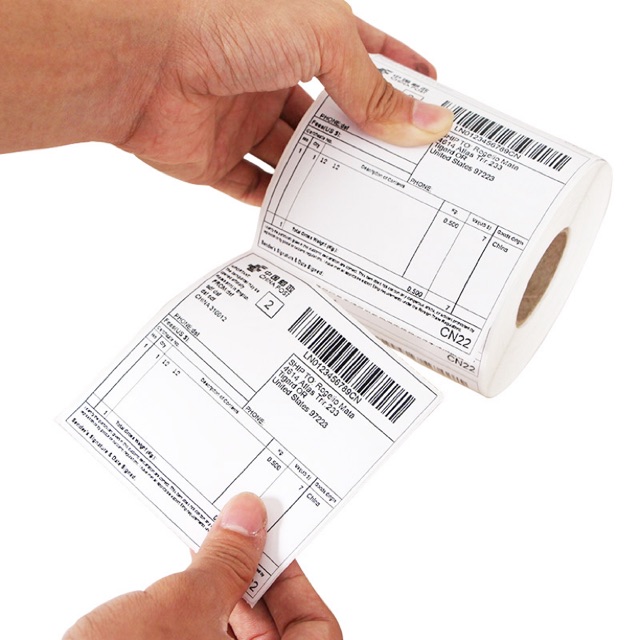 Printing thermal paper roll label sticker courier consignment note ...
