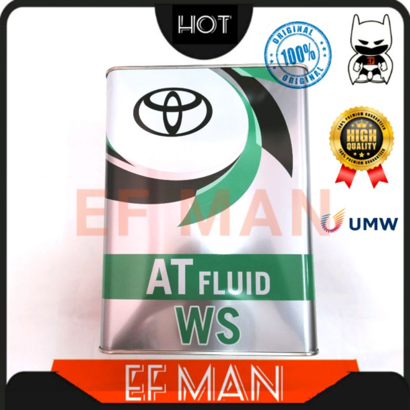💯NEW TOYOTA WS ATF AUTO TRANSMISSION OIL FLUID VIOS HILUX CAMRY ALTIS ...