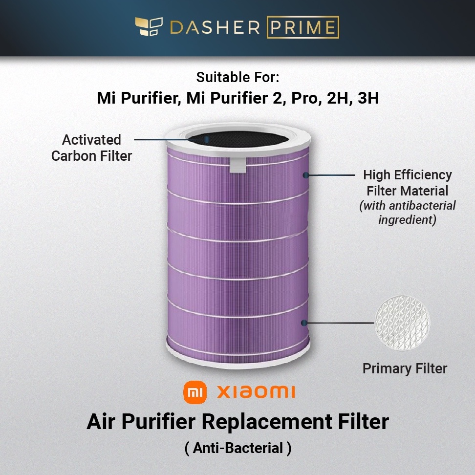 Xiaomi Home Air Purifier Purple Filter - Anti-Bacterial | Shopee Malaysia