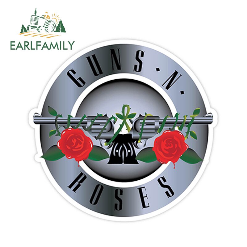EARLFAMILY 12cm x 12cm GUNS N ROSES Car Sticker Decal 3D Vinyl Decal ...