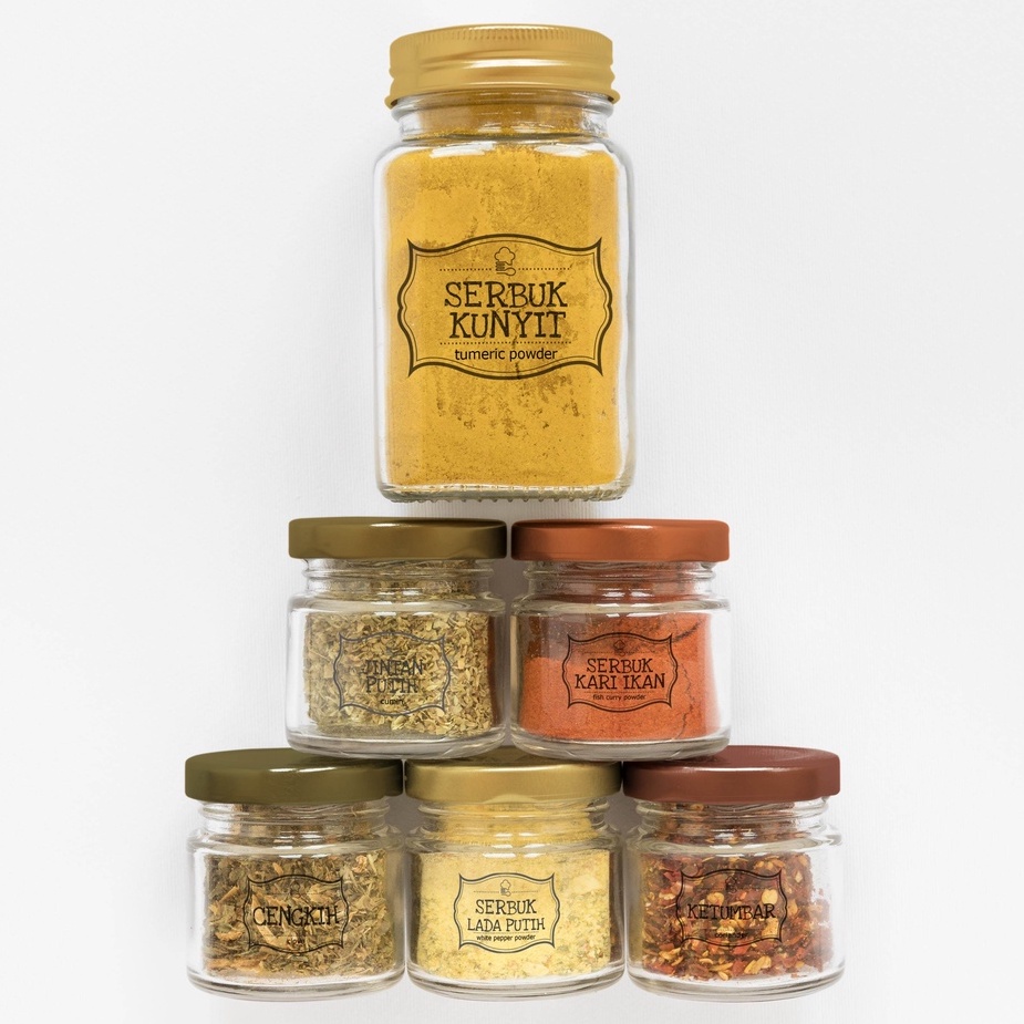 96 pcs Aesthetic Kitchen Sticker / Minimalis Label Dapur / Waterproof ...