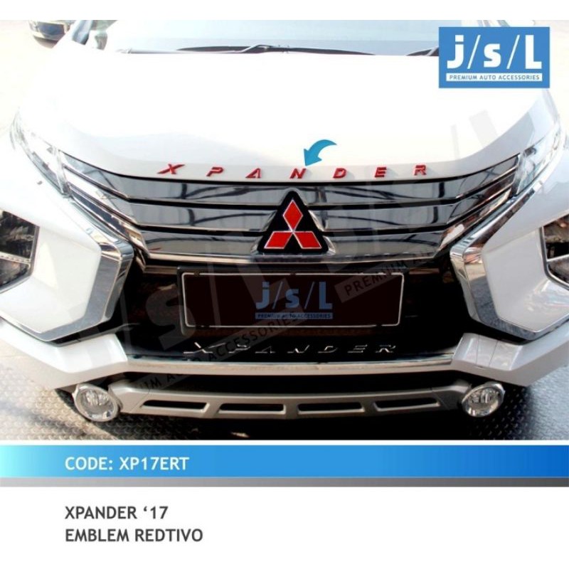 MESIN Engine Hood Emblem/ Logo Writing on Xpander Red Car Engine Hood ...