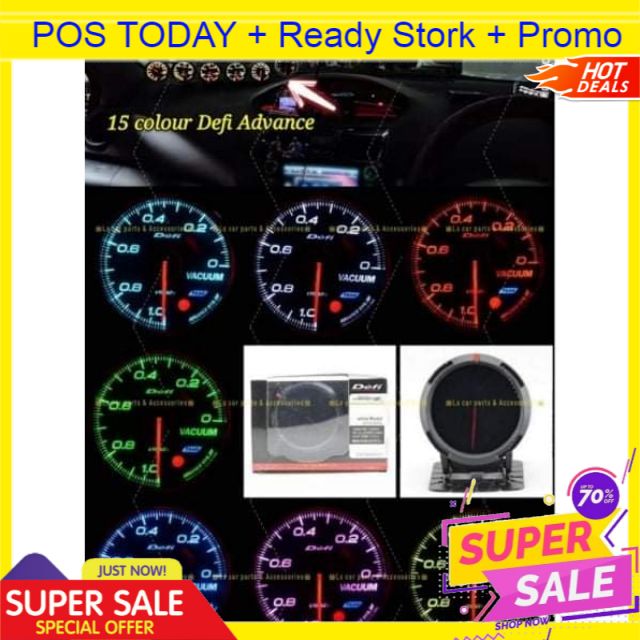 display OBD2 Gauge multi colour RPM Volt Voltage 油表 电表 转数表 水温 油温 油压 涡轮 ...