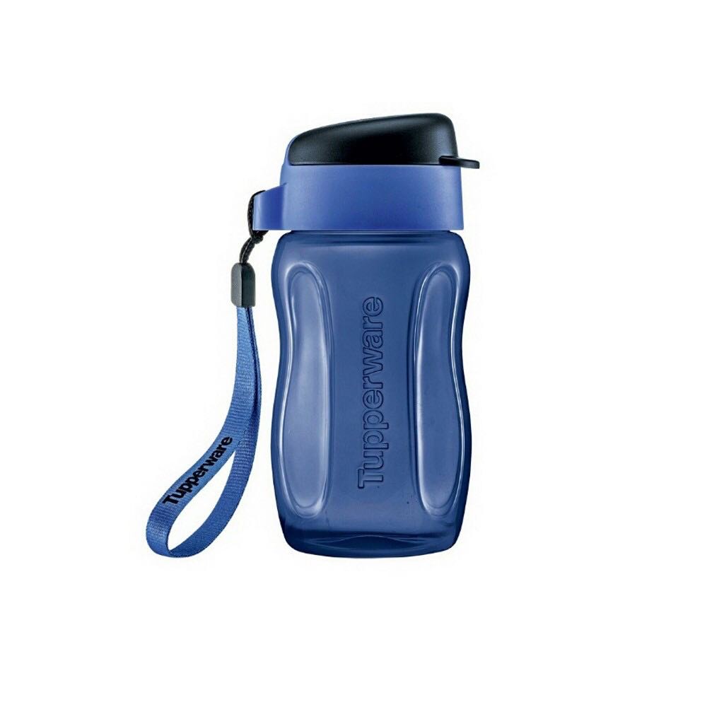 TUPPERWARE SLIM ECO BOTTLE 310ml FLIPT CAP WITH STRAP / BOTOL MINUM SIZE KECIL | Shopee Malaysia