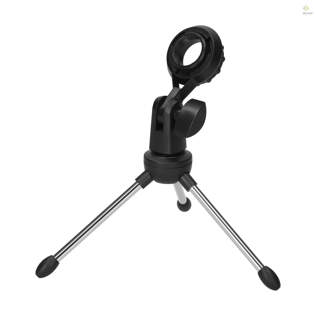 D&L Foldable Desktop Microphone Tripod Stand 5/8 Inch Threaded Mount ...