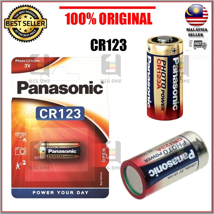 PANASONIC CR123 PHOTO LITHIUM 3V BATTERY EQUIVALENT 123 E123A K123L ...
