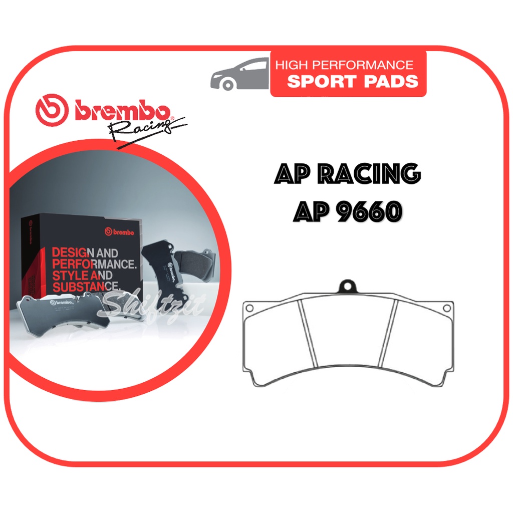 BREMBO HP2000 Front Brake Pad - AP Racing AP9660 Caliper | Shopee Malaysia