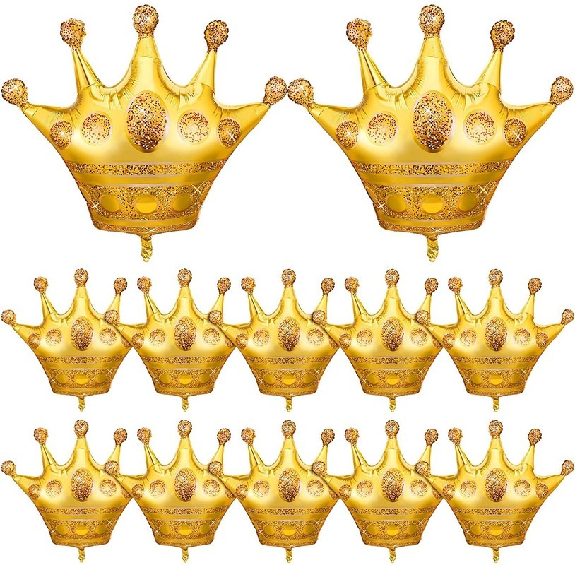 Large Crown Aluminum Film Aluminum Foil Balloons Medium Crown Bar Party ...