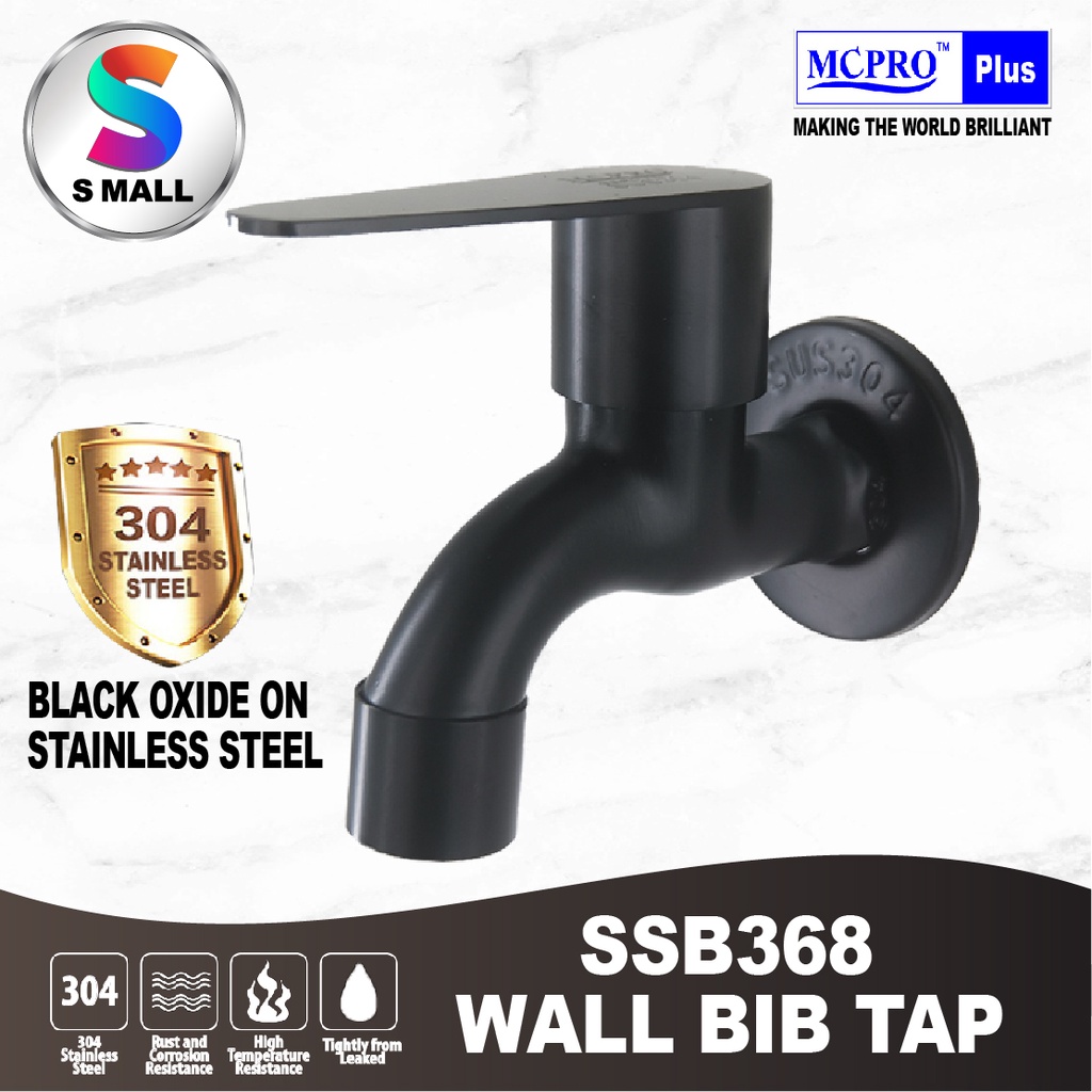 MCPRO Plus Black Oxide Coated On Stainless Steel SUS304 Bathroom Faucet ...