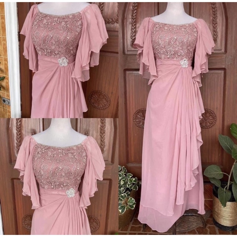 NINANG/MOTHER OF THE BRIDE/PRINCIPAL SPONSOR GOWN | Shopee Malaysia