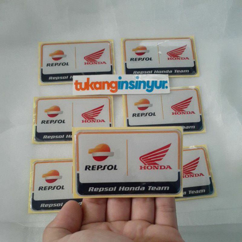 Honda Team Sweetener Hugger Airblade Repsol Resin Emblem Sticker ...