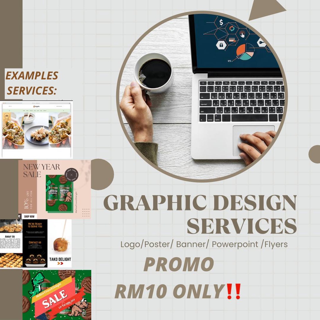 GRAPHIC DESIGN: Editing services (Logo/Poster/Flyers) | Shopee Malaysia