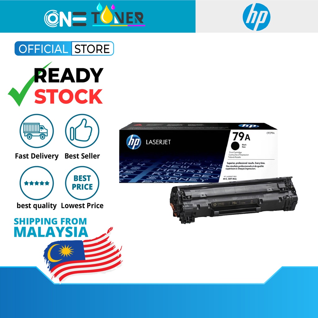 OFFICIAL ORIGINAL HP 79A BLACK LASER JET TONER CARTRIDGE [CF279A ...