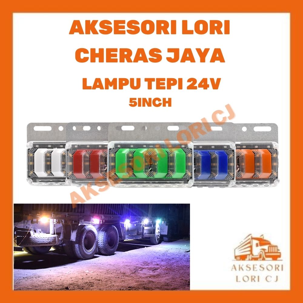 AKSESORI LORI CHERAS JAYA SIDE MARKER LAMP LAMPU TEPI LORI 24V LAMPU ...