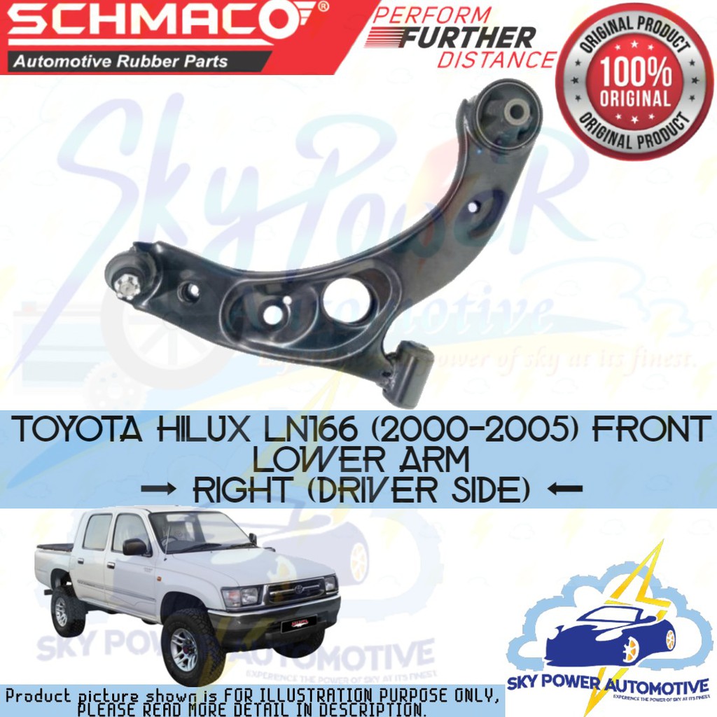 TOYOTA HILUX LN166 (2000-2005) SCHMACO LOWER ARM (FRONT LEFT & RIGHT ...