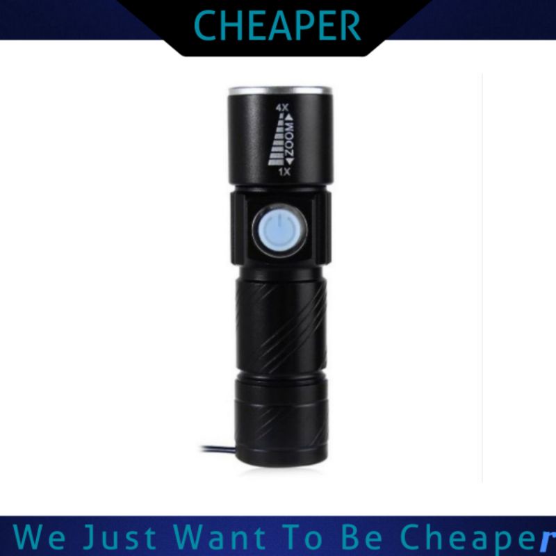 Chargeable Mini USB Direct Charge Super Bright Flashlight Waterproof ...