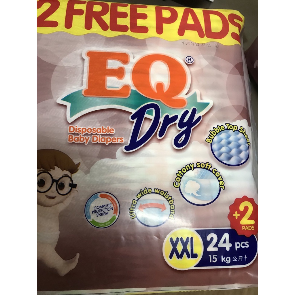 EQ DRY XXL ECONO PACK TAPED( 24PCS PER PACK) | Shopee Malaysia