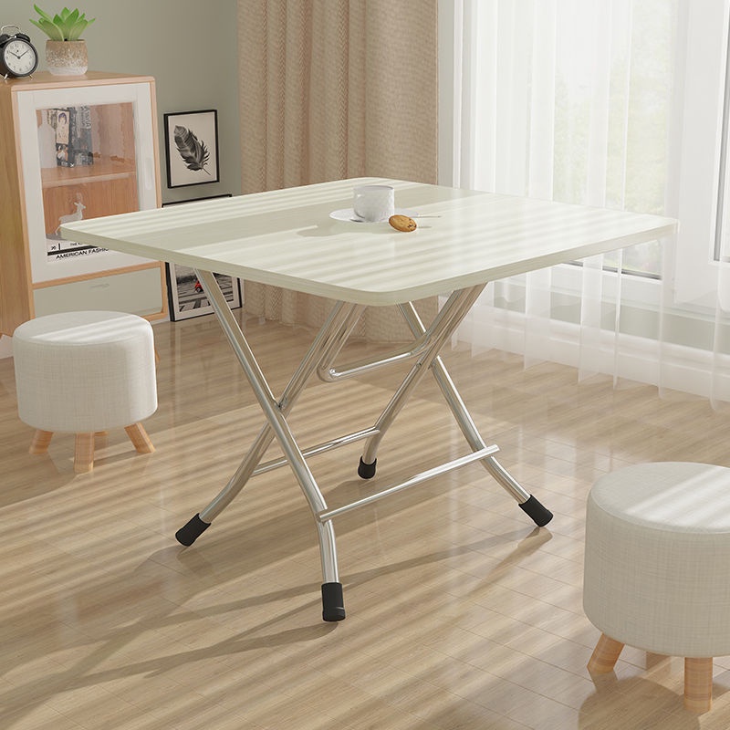 Folding table small simple household family stalls to eat portable ...
