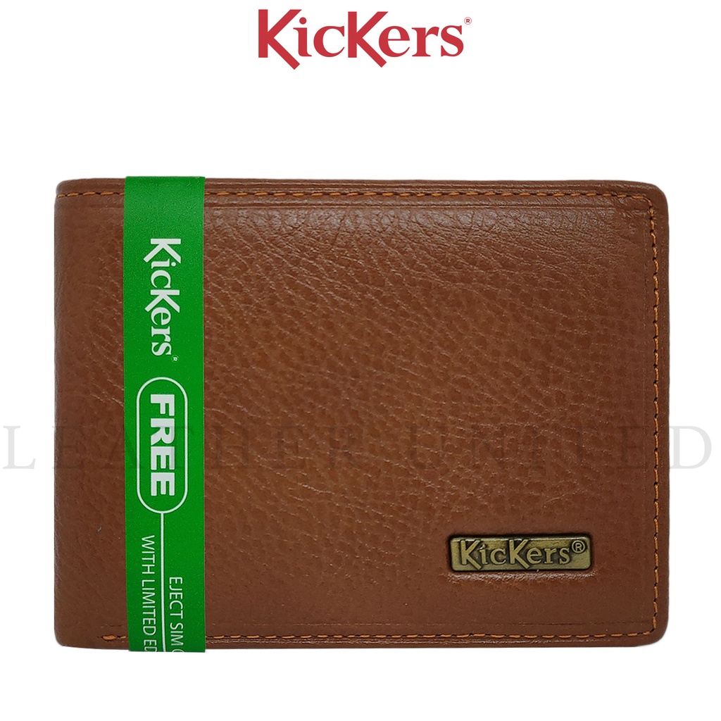 Kickers Genuine Top Grain Leather Iconic Copper Logo Small Wallet #KDRF ...