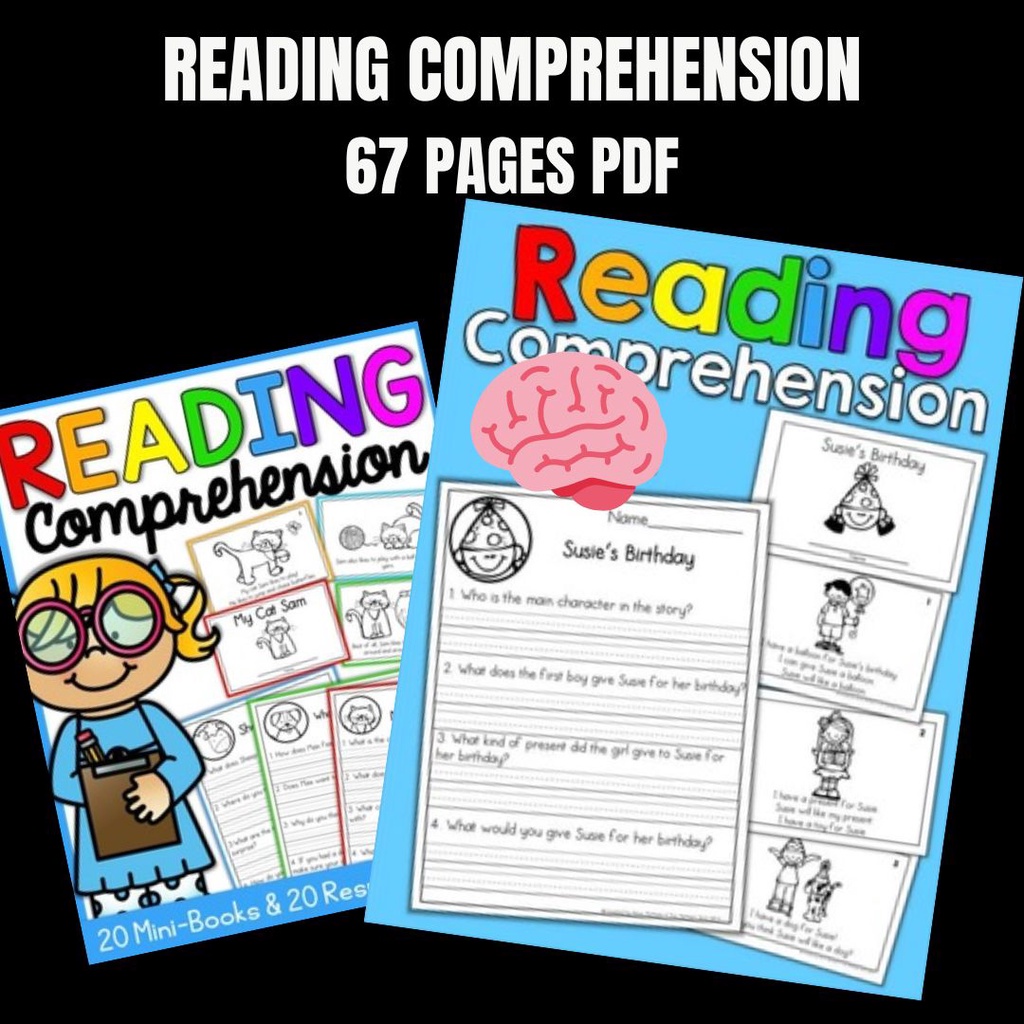 211-Reading Comprehension Packet (PDF) Kindergarten worksheet | Shopee ...