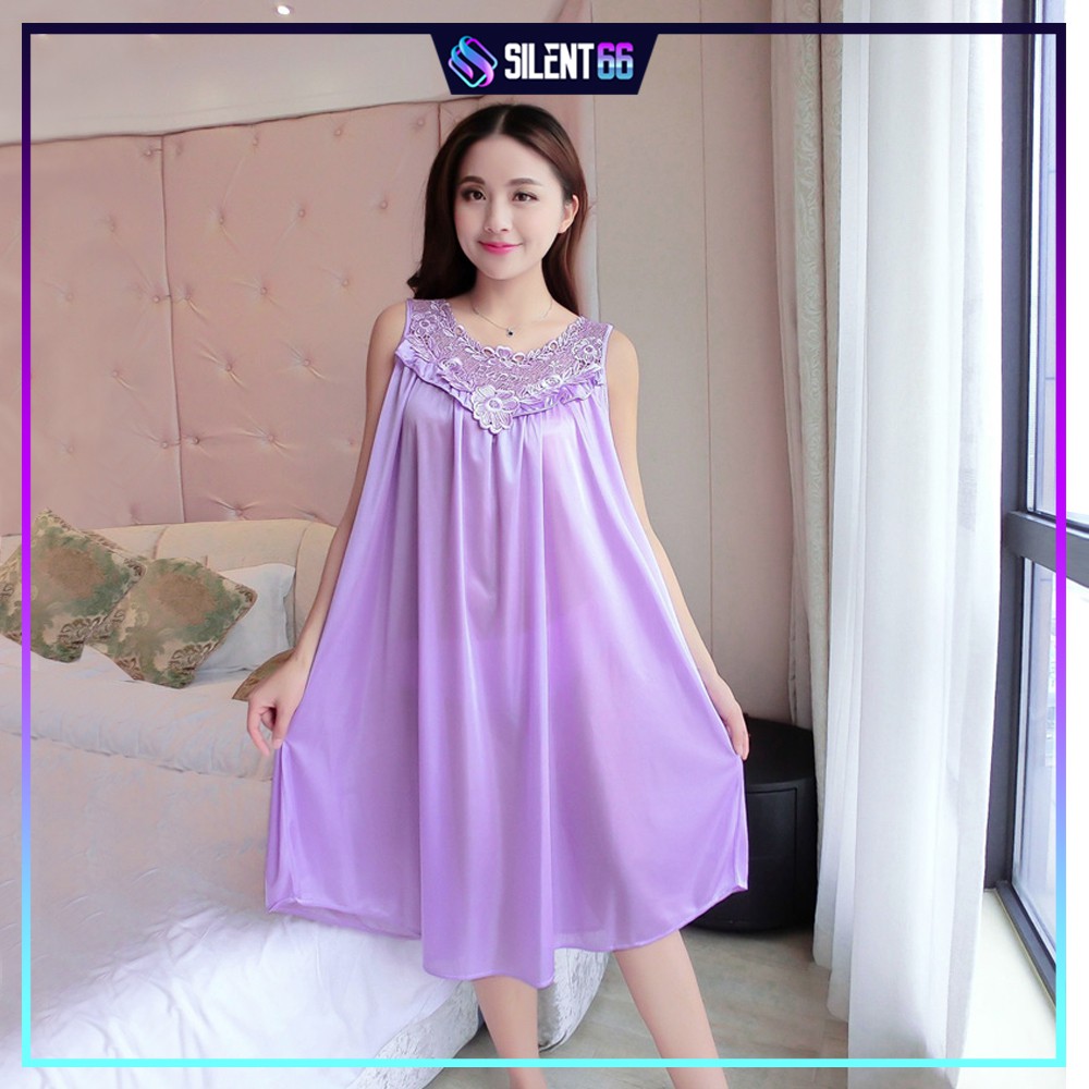 READY STOCK Piyama Wanita Gaun Panjang Berenda Seksi Baju Tidur Jubah ...
