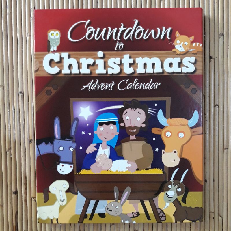 Free-standing Advent Calendar Countdown To Christmas Board Book ...
