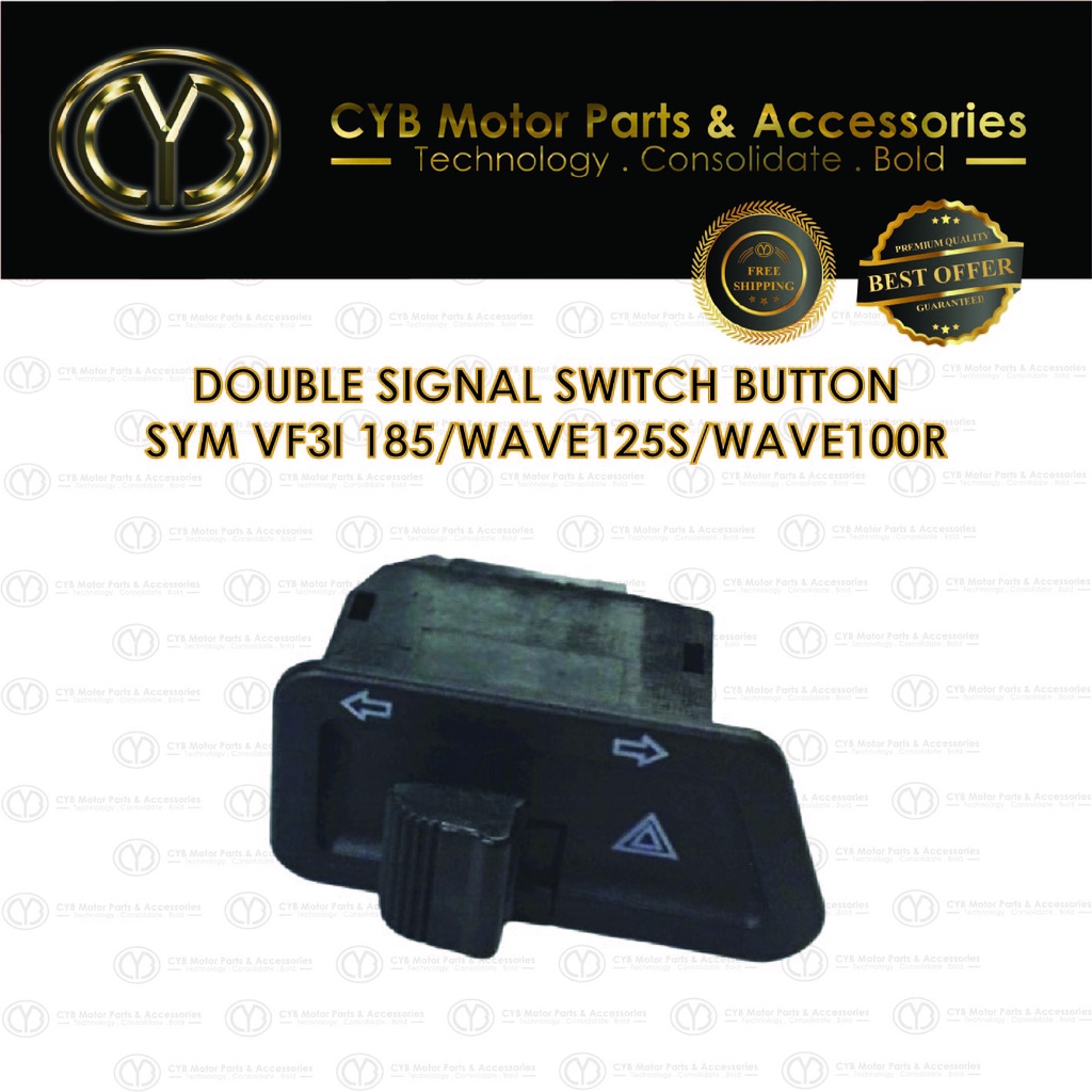 Double Signal Switch Button SYM VF3I 185 WAVE125S WAVE100R Suis Isyarat ...