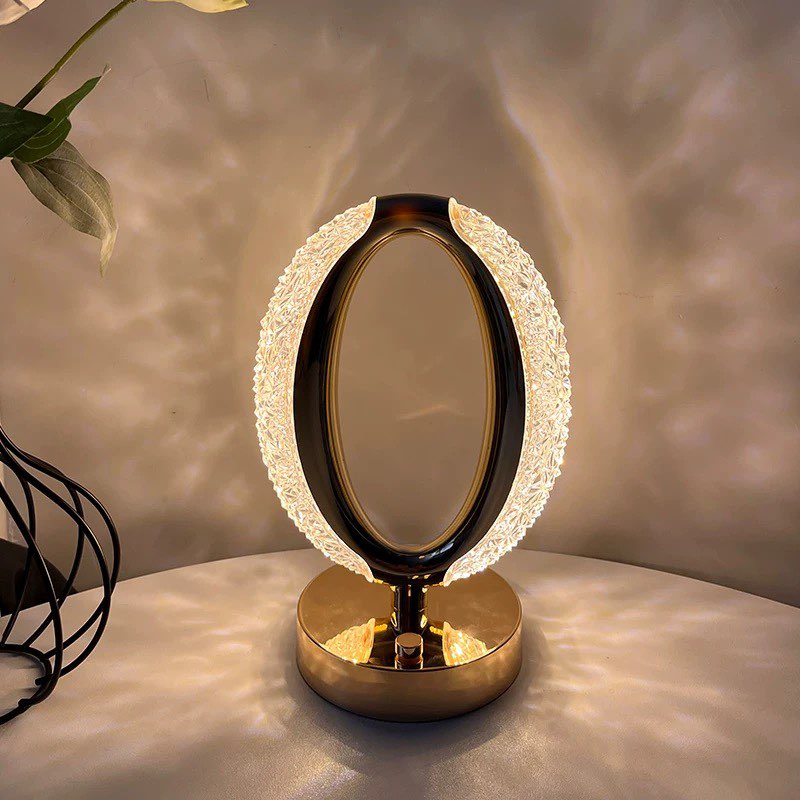 Modern Crystal Table Lamp Lampu Viral Meja Lampu Tidur LED Lampu ...