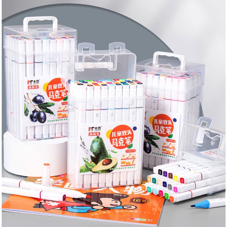 ! 12 Colors/24 Colors/36 Colors/48 Colors/Double-Ended Marker Set ...